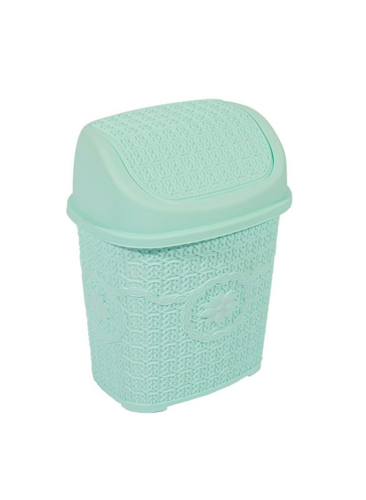 Plastic Laundry Bin Clothes Washing Basket Toilet Brush Dustbin - OMS ...