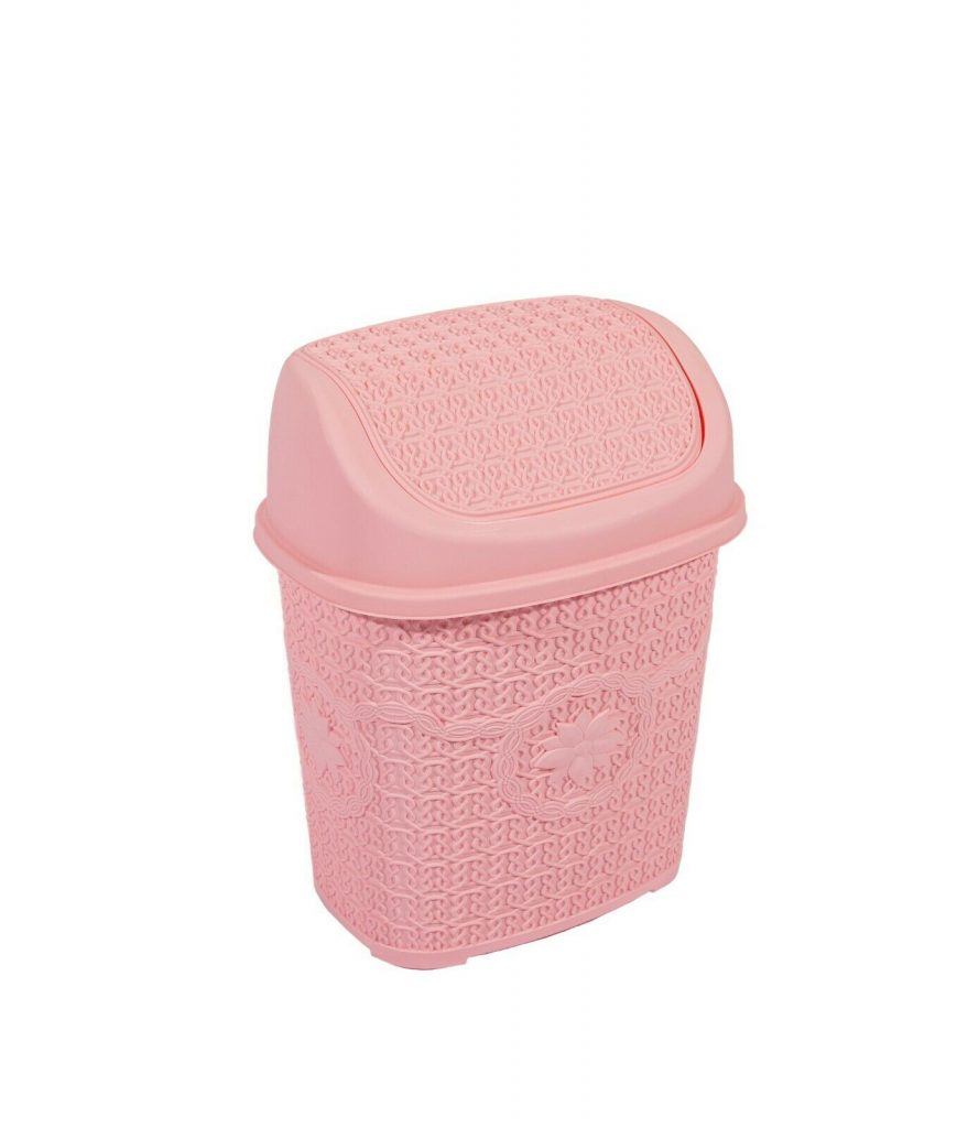 Plastic Laundry Bin Clothes Washing Basket Toilet Brush Dustbin - OMS ...